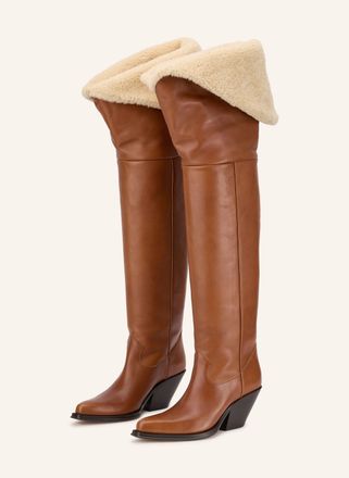 Chlo&eacute; Overknee-Stiefel braun