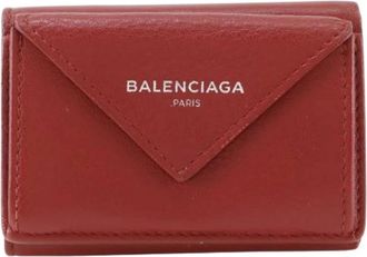 Balenciaga Portefeuille Pre-owned (tri-fold) - Femme - Pre-owned - Rouge - Taille: ONE Size