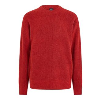 HUGO BOSS Pullover Top f&uuml;r Herren, Rundhalsausschnitt (Rot)