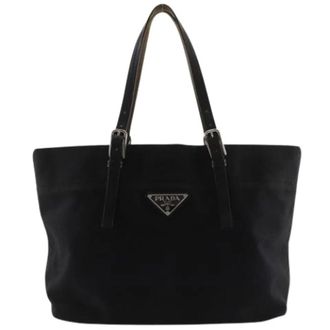 Prada Sac cabas vintage doccasion - Femme - Pre-owned - Noir - Taille: ONE Size