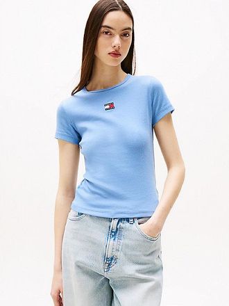 Tommy Hilfiger T-shirt ajusté côtelé Tommy Badge