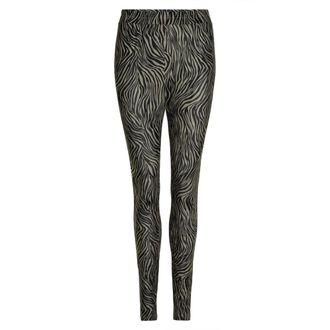 In Front IN Front - Leggings en Mesh avec Imprim&eacute; et Qualit&eacute; Douce - Femme - Pantalons - Noir - Taille: 38 FR