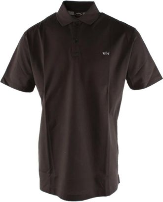 Paul & Shark Homme, Tops, Brun, Taille: 3XL Polo avec Logo Brod&eacute;