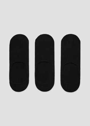 Mango Pack 3 paires de chaussettes invisibles noir - Homme - 40-42 - MANGO MAN