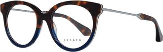 Sandro Femme, Accessoires, Brun, Taille: ONE Size Montures Optiques Bleues pour Femmes Style Papillon