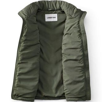 Lands End Isolierte Steppweste FeatherFree, Damen, Gr&ouml;&szlig;e:48-50 plus, Gr&uuml;n, Polyester, by Lands End