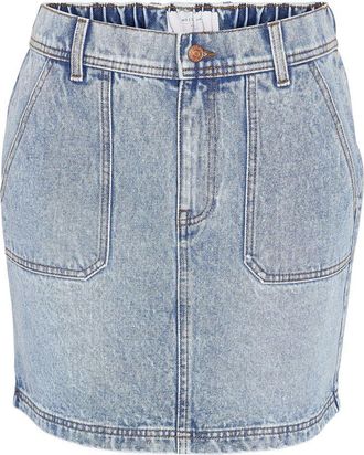 Noisy May Damen NMREGINA HW Skirt VI426LB NOOS Jeansrock, Light Blue Denim, 34