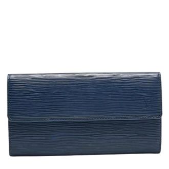 Louis Vuitton Portefeuille Pre-owned - Femme - Pre-owned - Bleu - Taille: ONE Size