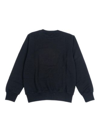 Balmain Logo Cotton Sweatshirt - Black