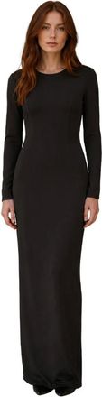 Dolce & Gabbana Femme, Robes, Noir, Taille: 36 FR Long Sheath Dress