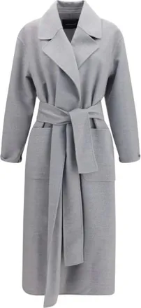 Fabiana Filippi Femme, Manteaux, Gris, Taille: 36 FR Manteau ceintur&eacute;