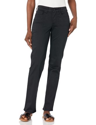 NYDJ Damen Plus Size Marilyn Straight Ankle Slimming & Flattering Fit Jeans, Schwarz 2299, 46 Mehr