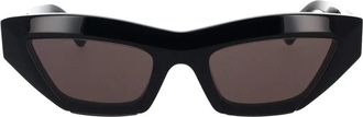 Bottega Veneta Cat-Eye-Sonnenbrille mit goldenen Streifen - - Accessories - Damen - Schwarzk - 53 MM