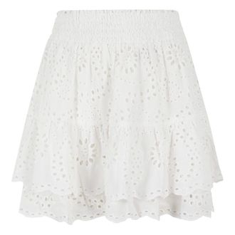 MC2 Saint Barth Femme, Jupes, Blanc, Taille: 38 FR Eivissa Mini-jupe &agrave; volants