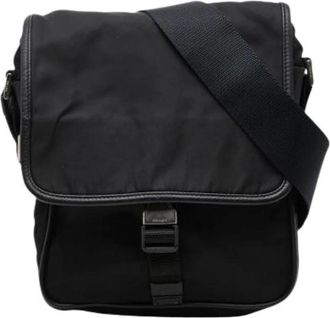 Prada Sac bandouli&egrave;re vintage en nylon Prada Pre-owned - Femme - Pre-owned - Noir - Taille: ONE Size