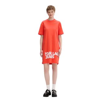 Karl Lagerfeld Robe T-shirt - Femme - Robes - Orange - Taille: 40 FR