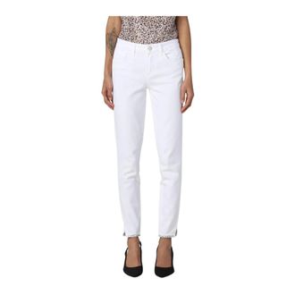 Liu Jo Chice wei&szlig;e Jeans mit verzierten S&auml;umen - - Jeans - Damen - Wei&szlig; - W26