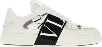 Valentino Garavani Homme, Chaussures, Blanc, Taille: 44 EU Vl7N Logo-Strap Baskets