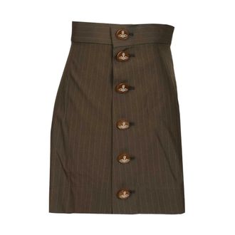 Vivienne Westwood Femme, Jupes, Vert, Taille: 36 FR Elle Button Shorts