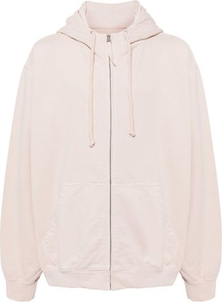 Maison Margiela Hoodie mit Logo-Stickerei - Rosa