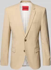HUGO BOSS Slim Fit 2-Knopf-Sakko mit Pattentaschen Modell Arti232X
