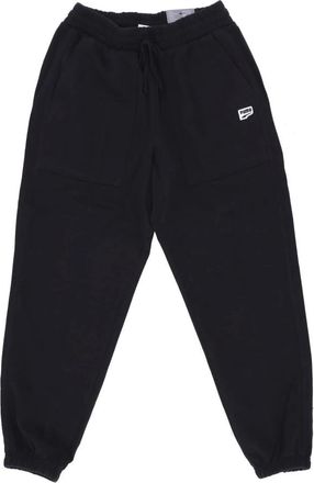 Puma Schwarze Downtown Sweatpants Elastischer Bund - - Trousers - Herren - Schwarzk - L
