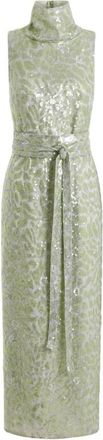 16Arlington Femme, Robes, Vert, Taille: 38 FR Mona Sequin Midi Dress