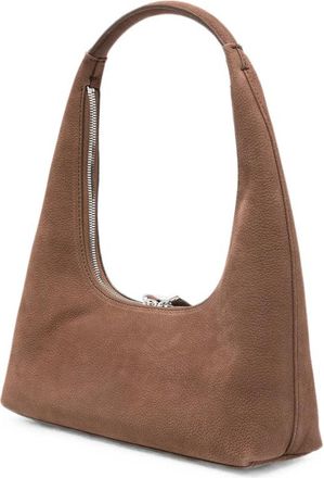 Margesherwood Suede-Effect Calf Leather Shoulder Bag - Brown