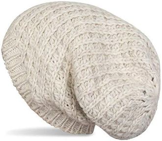 styleBREAKER Bonnet Mou en Maille &eacute;paisse, Unisexe, Bonnet tricot&eacute; dhiver 04024158, Couleur:Beige