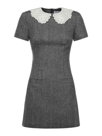 Self Portrait Robe Courte - Gris