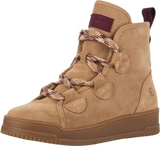 Tamaris Damen Stiefelette Leder bequem; CAMEL COMBINED, EU 39