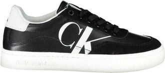 Calvin Klein Femme, Chaussures, Noir, Taille: 41 EU Baskets Noires &Agrave; Lacets Avec D&eacute;tails Contrast&eacute;s