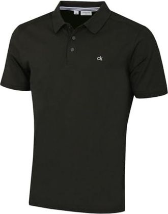 Calvin Klein Hommes Campus 3 Bouton léger Polo - Vert Chasseur - XXXXXL