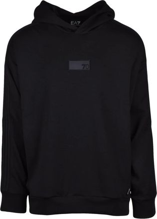 Emporio Armani Emporio Armani Ea7, Homme, Sweatshirts et sweats &agrave; capuche, Noir, Taille: XL Felpa cappuccio