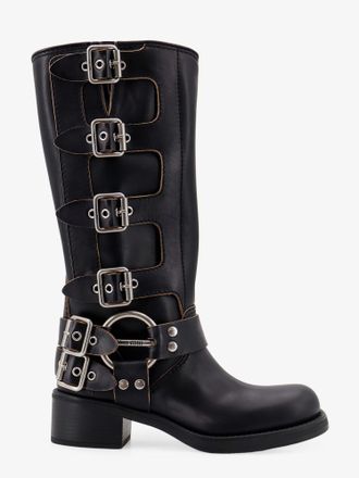 Miu Miu Leather Boots - MIU MIU - gender_Woman