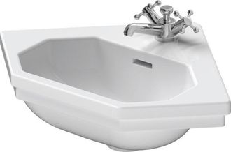 Duravit Duravit - 1930 Eck Handwaschbecken, 59,5x45cm, mit &Uuml;berlauf, 1