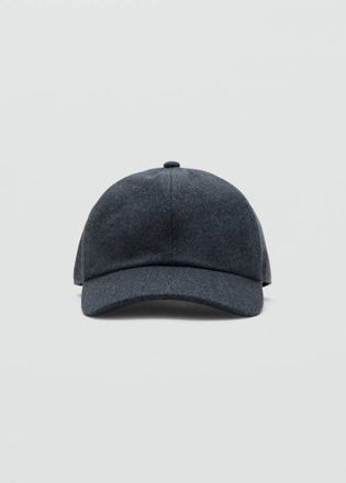 Mango Casquette en laine bleu marine - Homme - Taille unique - MANGO MAN