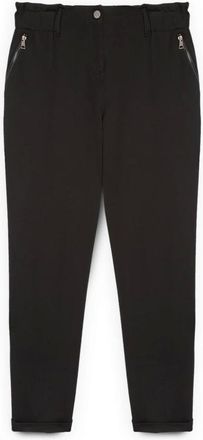 Fiorella Rubino Femme, Pantalons, Noir, Taille: 40 FR Pantalon Ballon en maille Milano