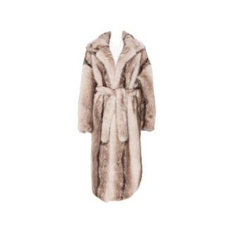 Frankie Shop Ravello Kunstpelz-Robe-Mantel - - Coats - Damen - Beige - S