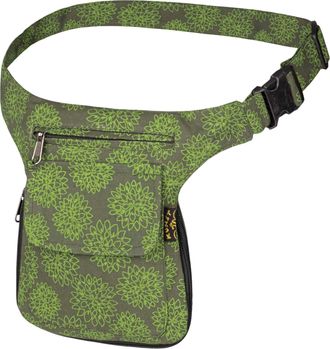 Kunst und Magie H&uuml;fttasche Bauchtasche G&uuml;rteltasche Bauchgurt Festivaltasche Gassi-Tasche Goa, Farbe:Army Green