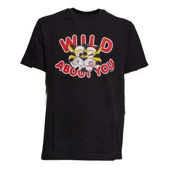 Kenzo Homme, Tops, Noir, Taille: 2XL Wild Tiger T-shirt