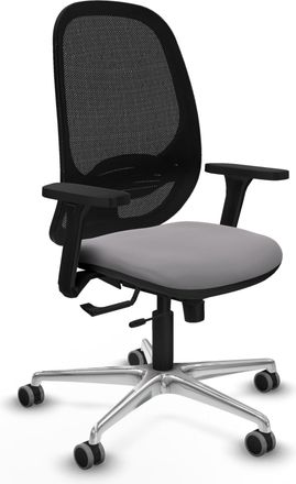 Piqueras y Crespo Computerstuhl Cilanco mit 3D-Armen, h&ouml;henverstellbare Lendenwirbelst&uuml;tze, ausgestattet mit Syncro/Traslack und Schneidschaum, mit Rollen 65 mm, Parket