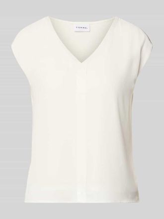 Comma T-Shirt mit V-Ausschnitt