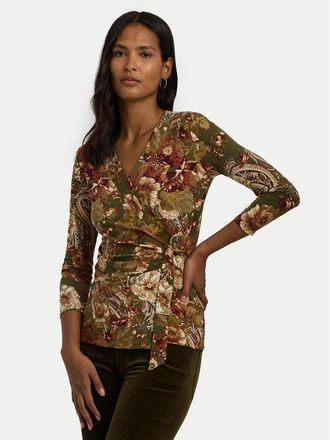 Lauren Ralph Lauren Bluse 200951314001 Grün Regular Fit