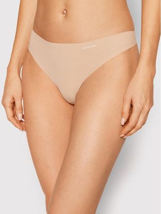 Calvin Klein Underwear Stringtanga 0000D3428E Beige