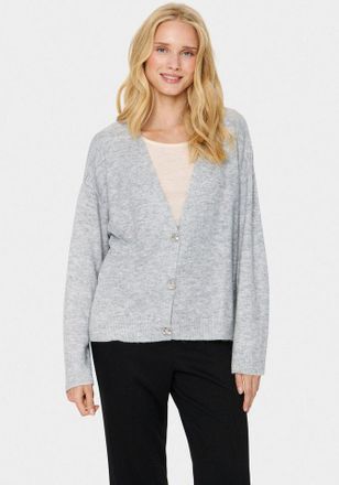 Saint Tropez Strickjacke HayaSZ Cardigan aus Glitzergarn