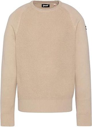 Schott NYC PLDUSTIN1 Pull, Beige, XL Homme