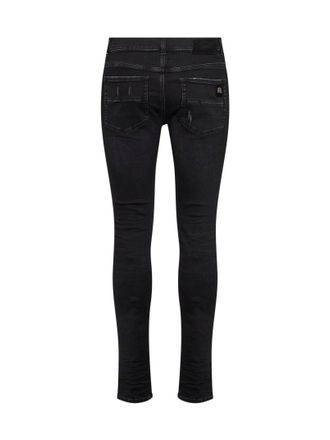 Amiri Mens Jeans Mx1 Black Stretch Cotton