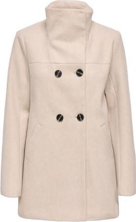 Only Onlblake Life DB Coat BF OTW, Taupe, L Femmes