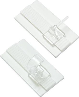 Gardinia 30565 Klebehaken Universal für Vitrage- und Cafehausstangen